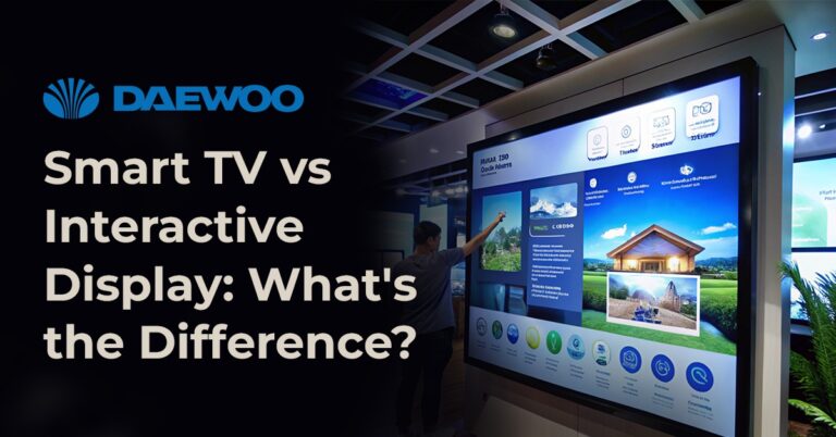 Smart TV vs Interactive Display: What’s the Difference? - Daewoo
